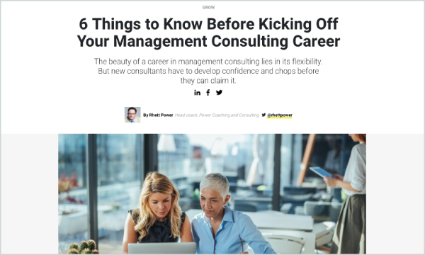 6 Things to Know Before Kicking Off Your Management Consulting Career